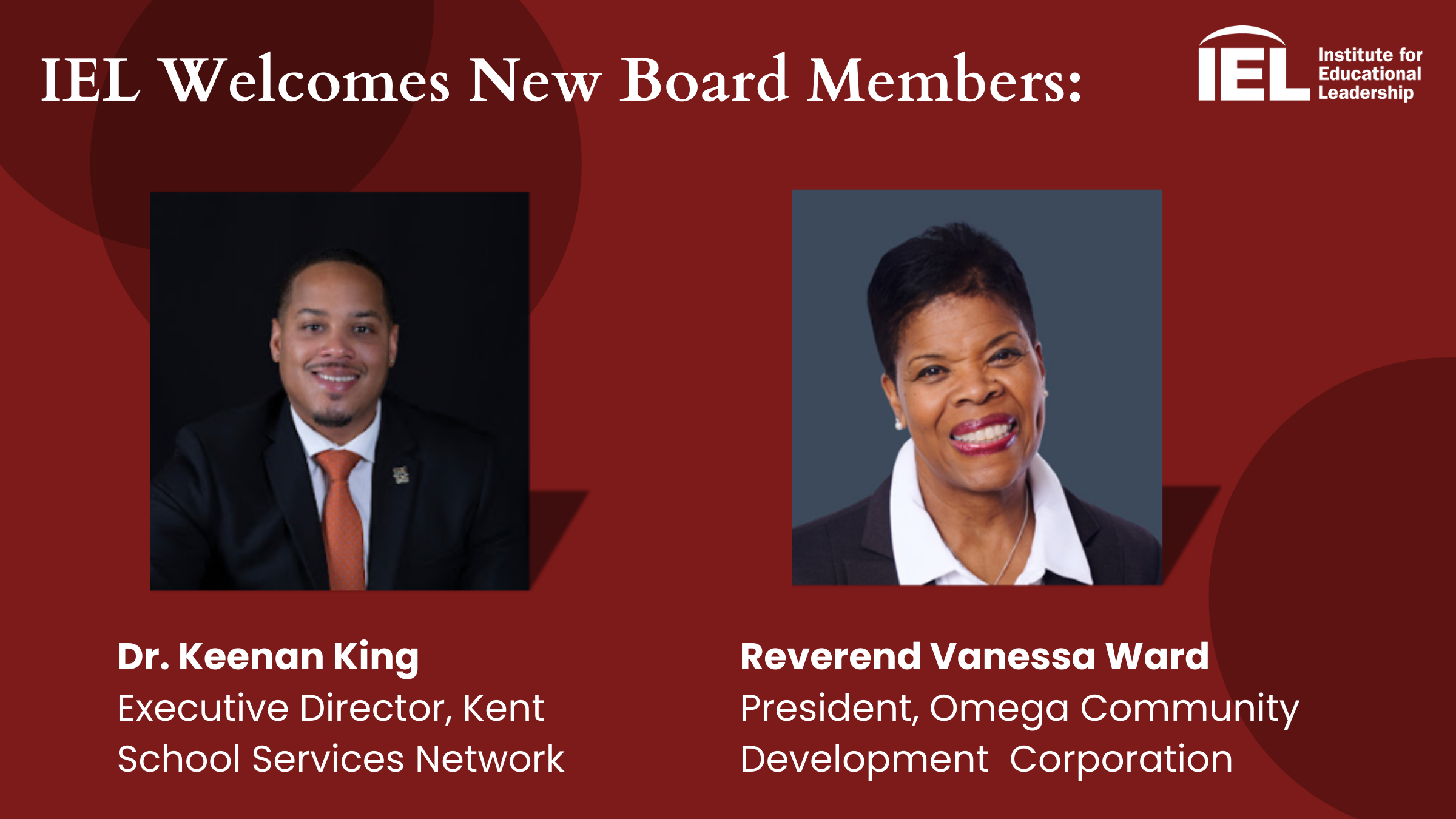 Institute for Educational Leadership Announces New Board Members: Dr ...